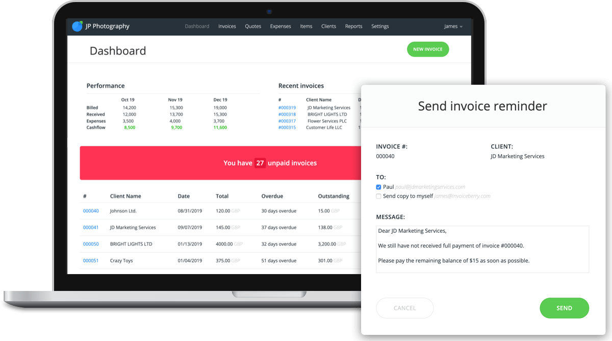 Online Invoicing Software for Small Businesses and Freelancers ...