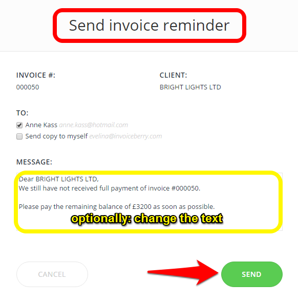  How To Send An Invoice Reminder Invoices Quotes InvoiceBerry